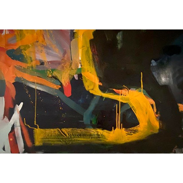 Abstract Expressionist Original Oil Painting by Rebecca Dvorak – Red ...