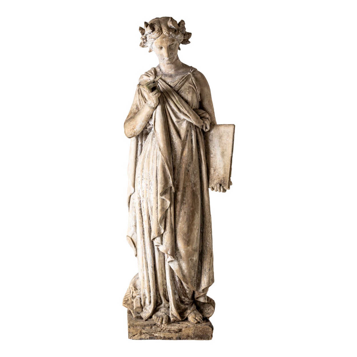 Statue of a Female Scribe, 19th Century, Terracotta | Chairish
