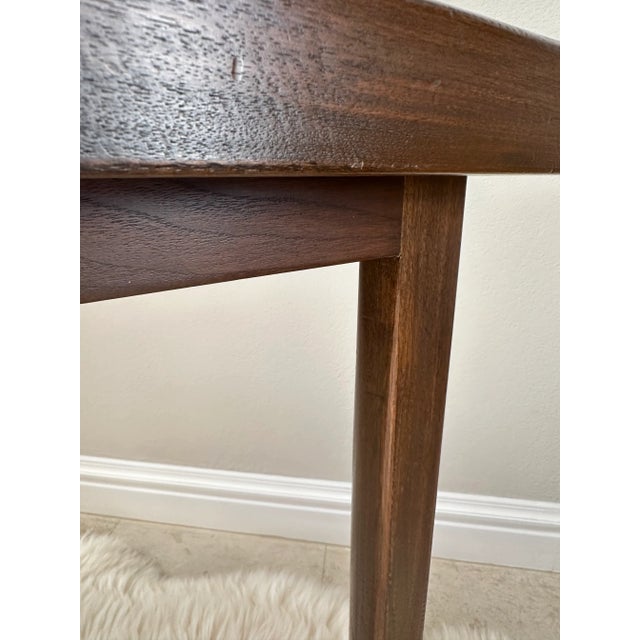 Vintage Oak Triangular Side Table, Desk or Sofa Table | Chairish