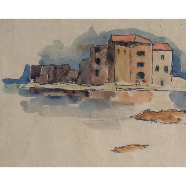 Signed “St. Tropez” Watercolor Painting by Leopold Hauer | Chairish