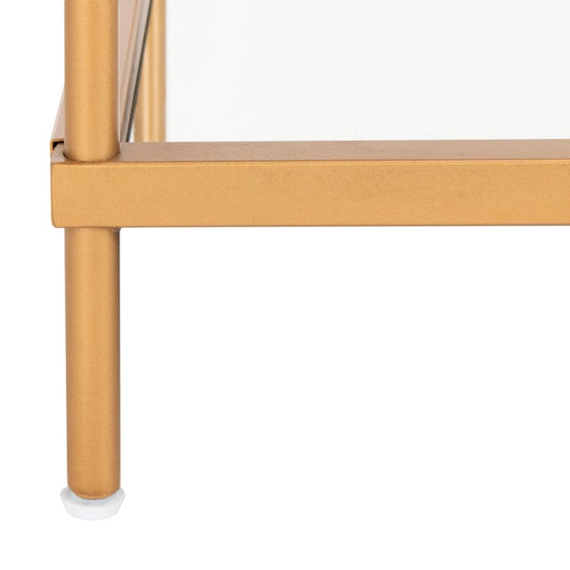 3 Tier Accent Table in Gold | Chairish