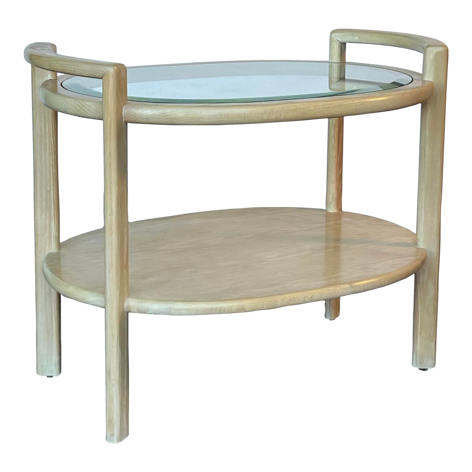 Late 20th Century Two-Tiered Bar Cart | Chairish