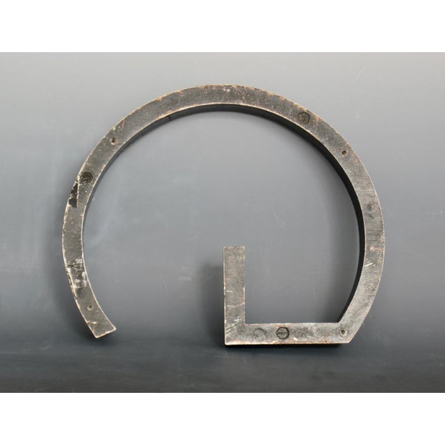 Vintage Weathered Metal Letter G Wall Emblem | Chairish