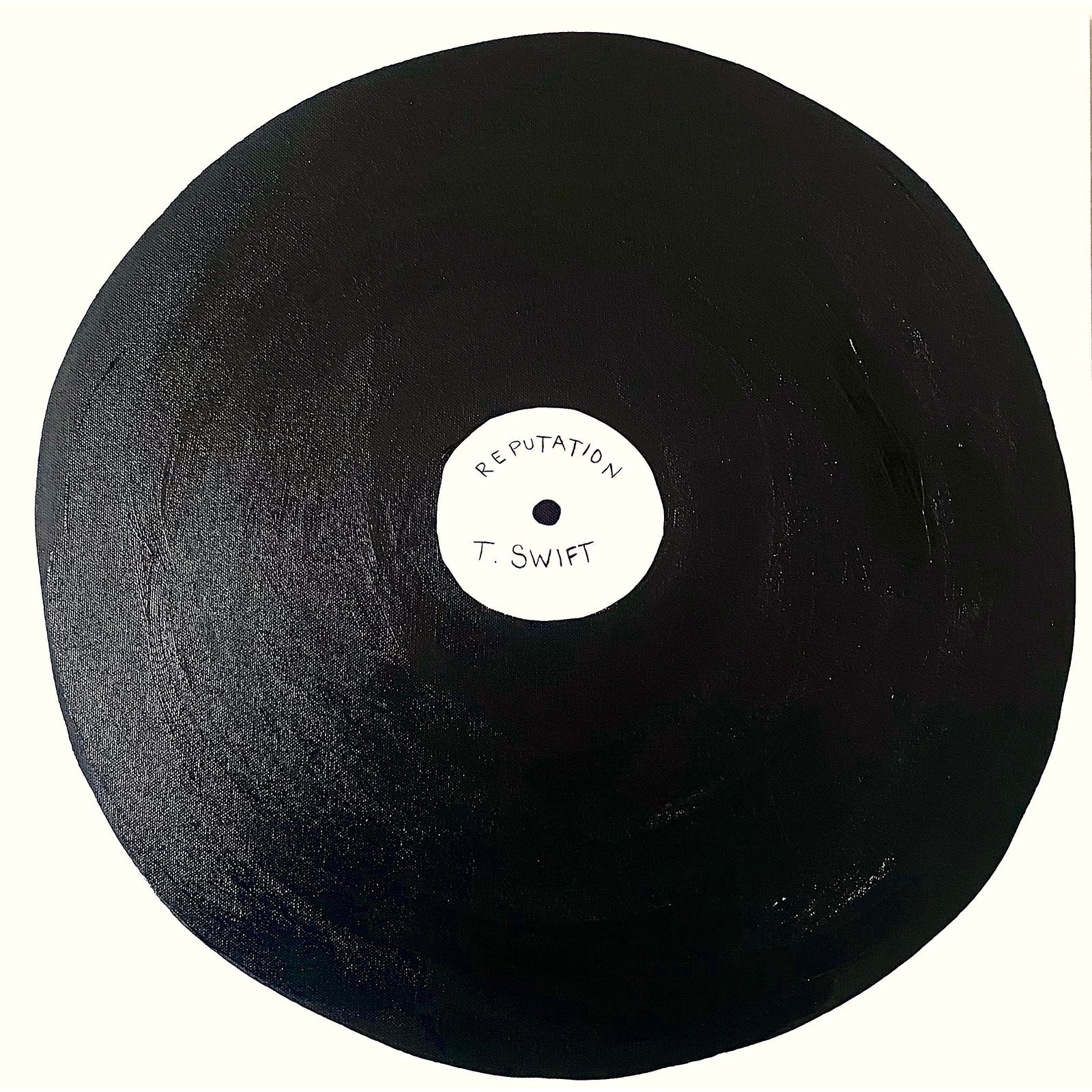 Abstract Vinyl Record Painting, Reputation by Taylor Swift | Chairish