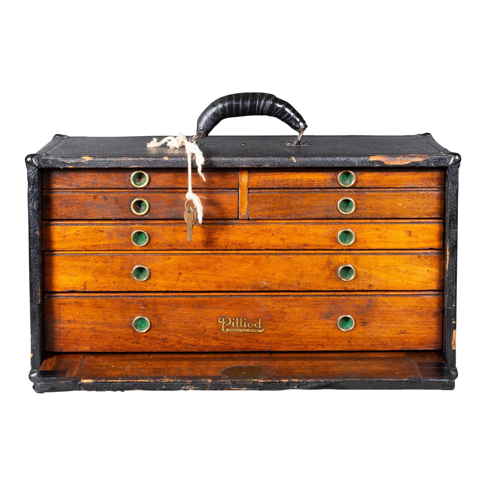Antique Seven Drawer Mahogany Machinist's Chest C.1910-1920 | Chairish