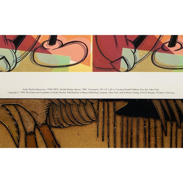 1992 The Andy Warhol Foundation Lithograph Double Mickey Mouse Chairish