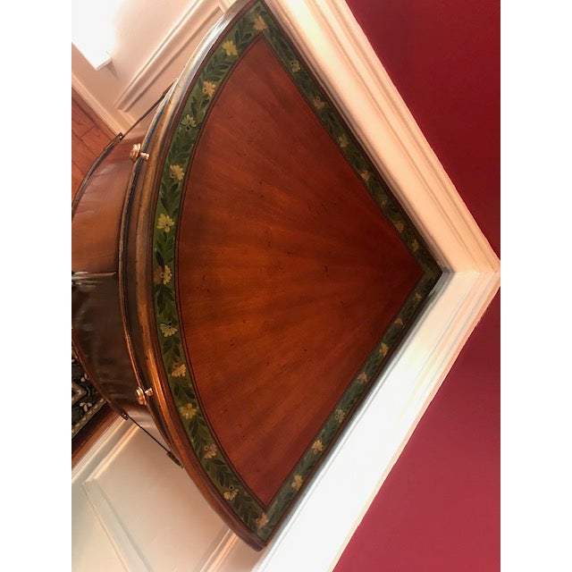 Maitland Smith Hand Painted Accent Cornet Cabinet | Chairish