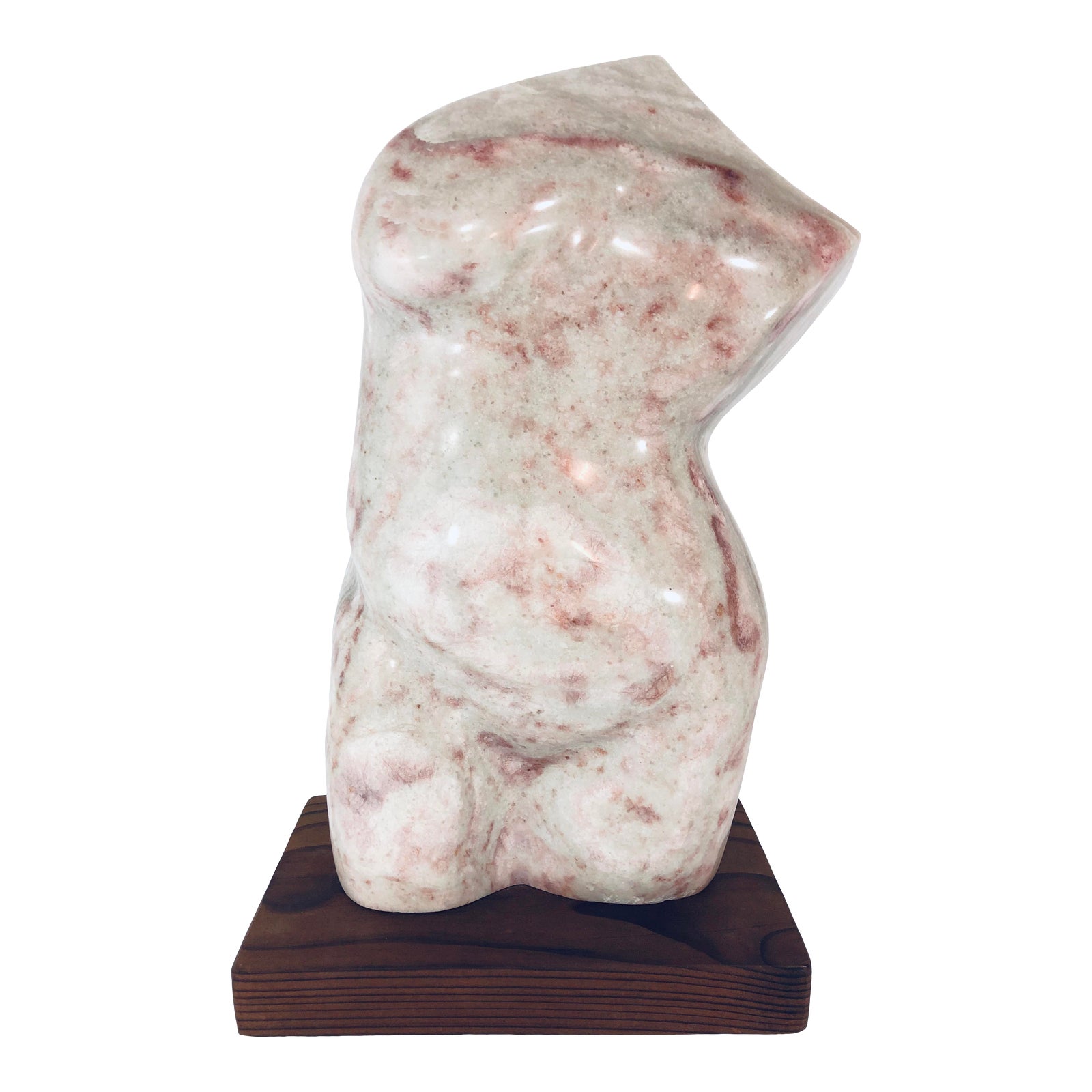 Original Kim Mosley Pink Marble Female Body Sculpture, 1997 | Chairish
