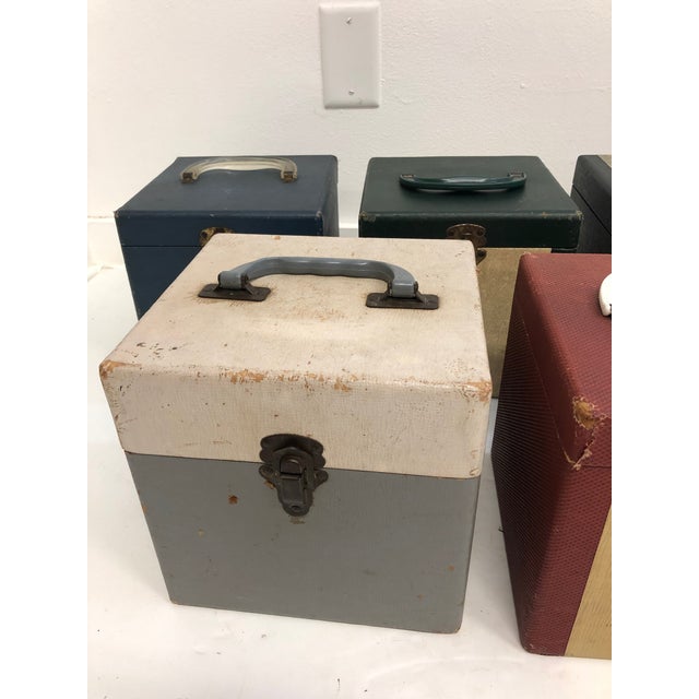 Vintage 45 Record Storage Boxes - Lot of 7 Cases | Chairish