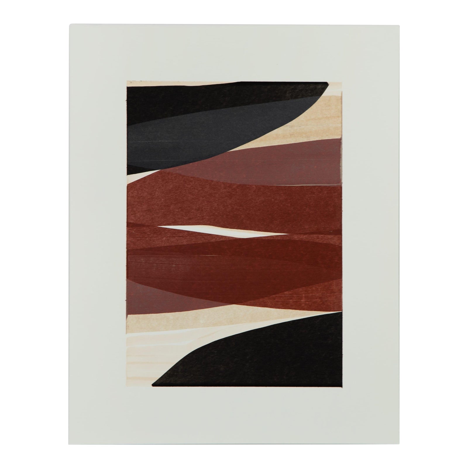 Original Abstract Red Dirt Landscape Painting on Paper by Artist Casey ...