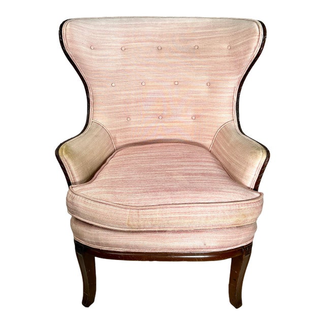 Vintage Wing Back Arm Chair | Chairish