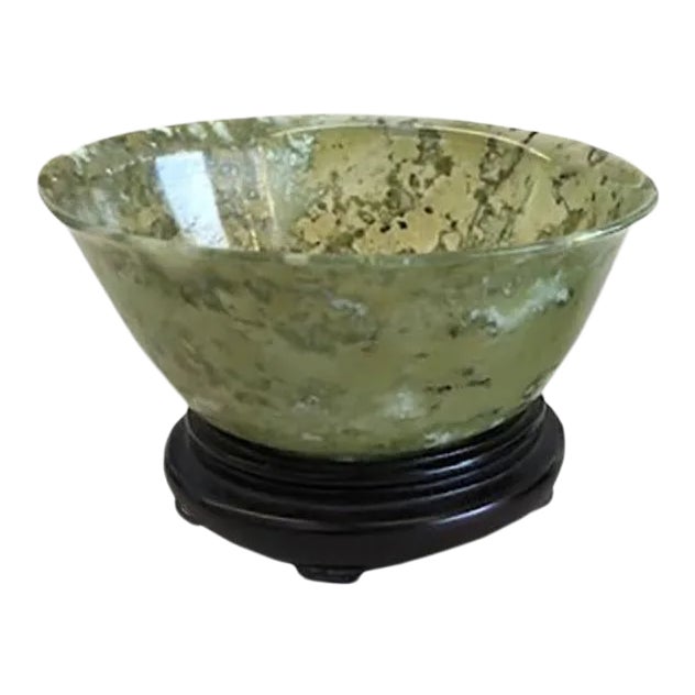 19th Century Chinese Jade Bowl | Chairish