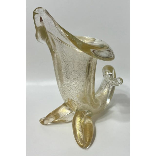 Vintage Murano Archimede Seguso Glass Cornucopia/Horn of Plenty/Jack in ...