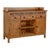 Solid Wood Rustic Buffet Sideboard With Wine Rack | Chairish