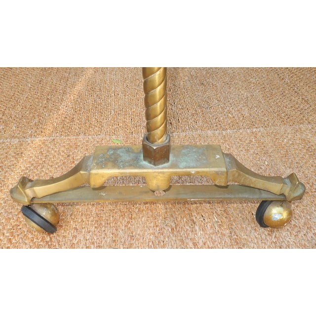 Brass Hand Clothing Rack Stand, 1950's | Chairish