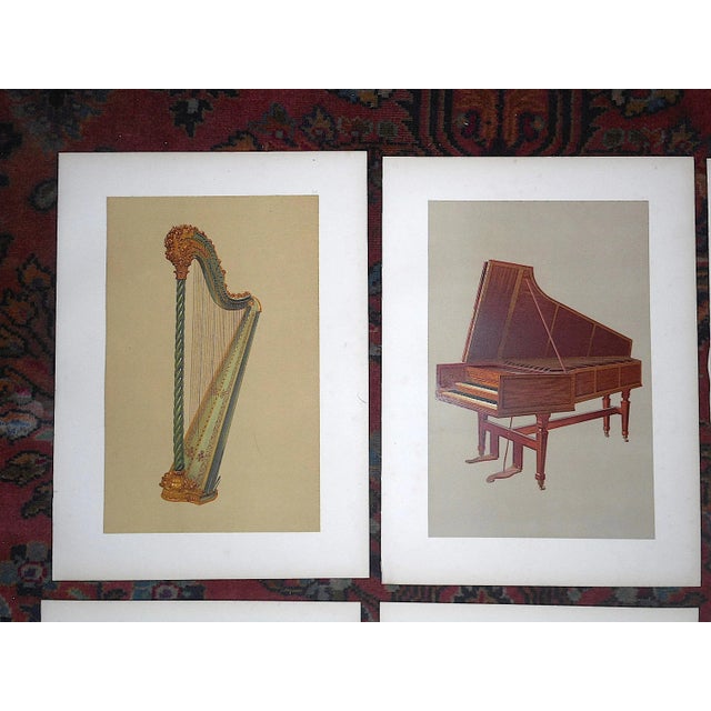 Antique 19th C. Ltd. Ed. Lithographs-Musical Instruments - Set of 8 ...