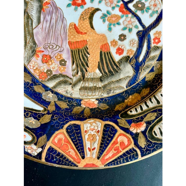 Chinoiserie Imari Style Hand Painted Gilt Dinner Plates, Set of 6 ...