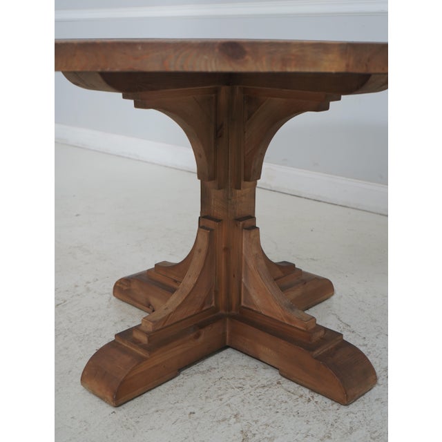 Restoration Rustic Round Distressed Finish Dining Table | Chairish