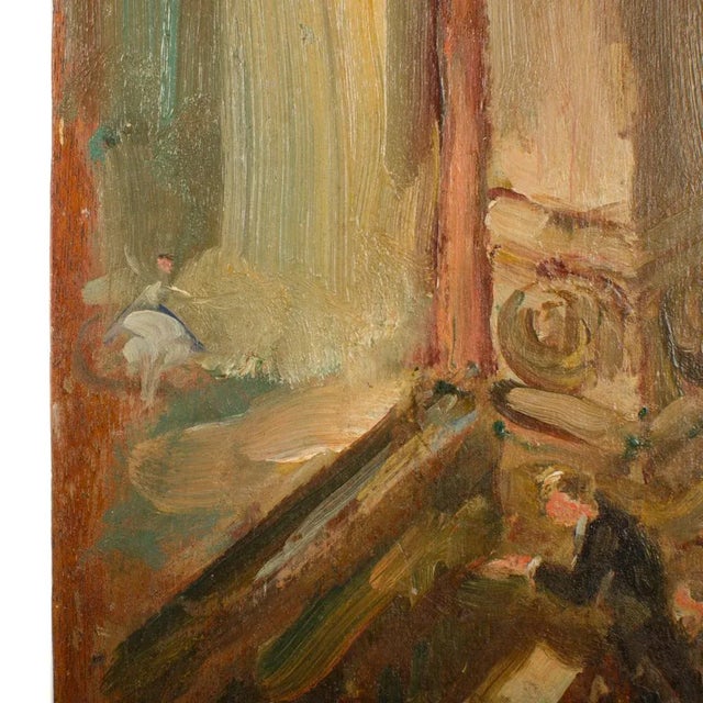 Early 20th Century "Theater" Expressionist Style Oil Painting by Jean ...