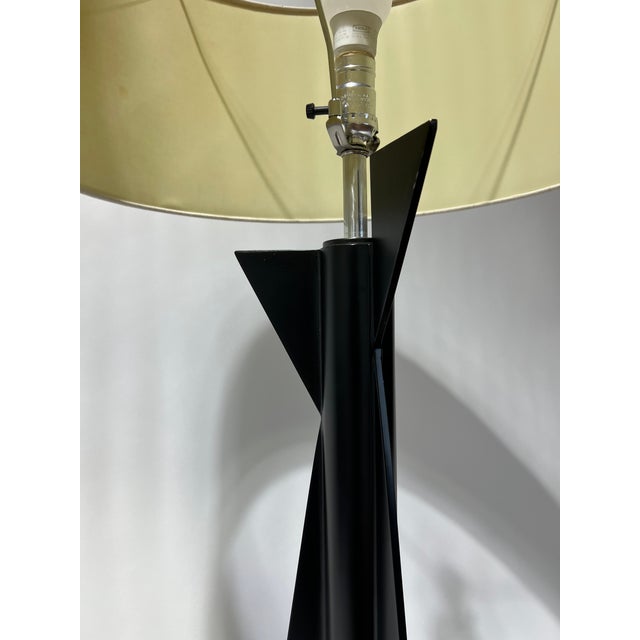 Vintage Atomic Cast Iron Table Lamp | Chairish