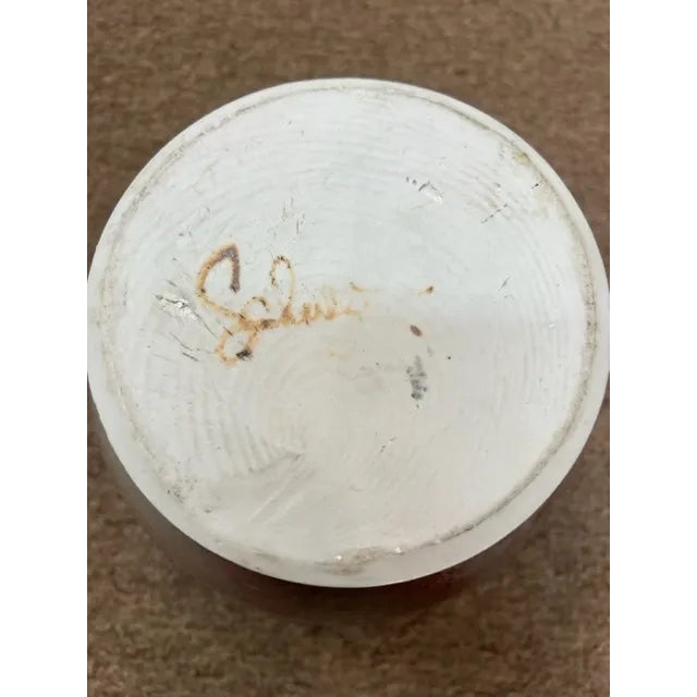 Vintage 1950's Shultz American Art Pottery Jar | Chairish