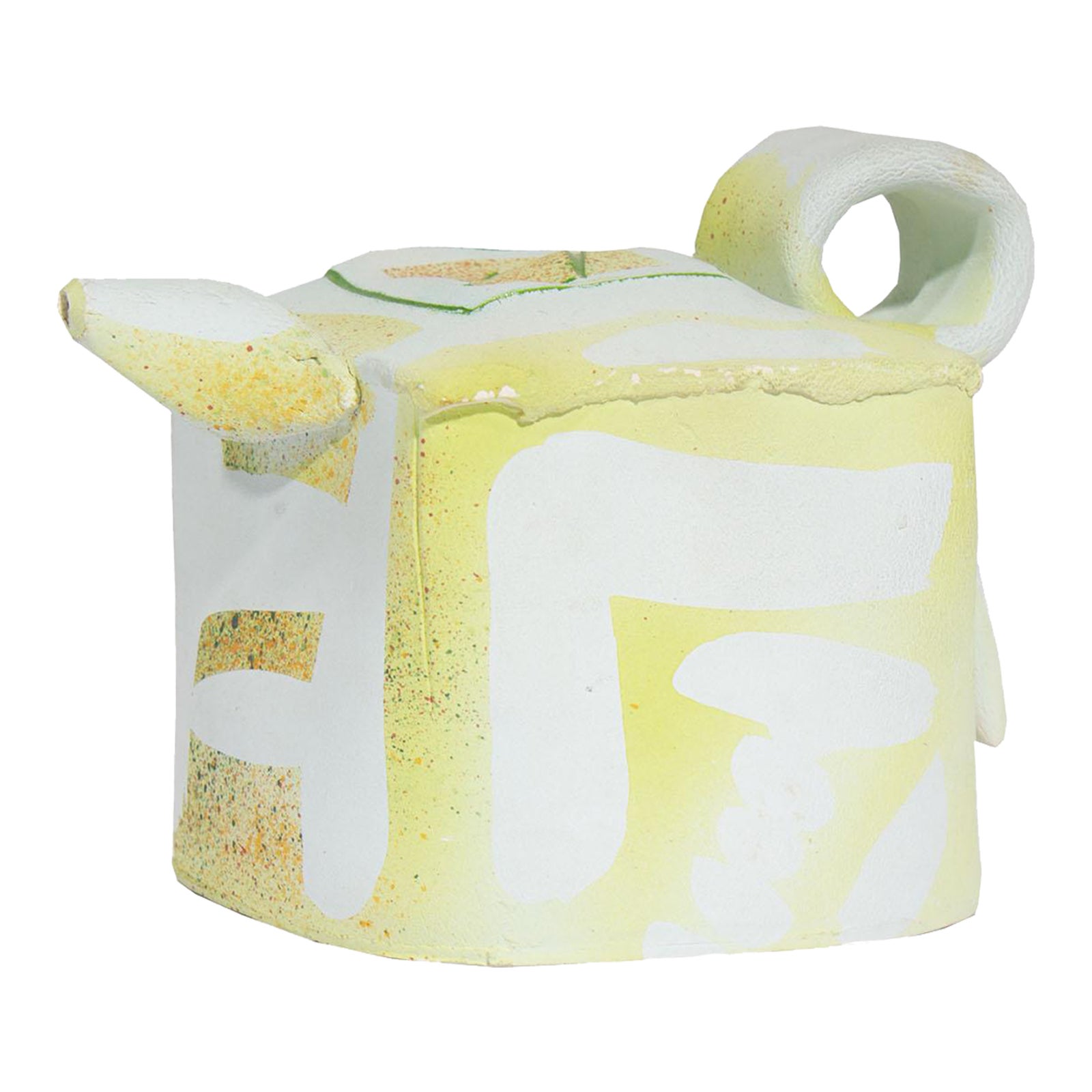 1981 Ceramic Teapot Sculpture by Nancy Selvin | Chairish