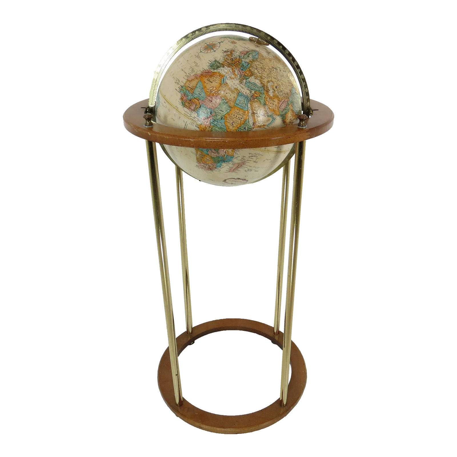 Vintage Replogle 12" World Classic Series Floor Globe in the Style of ...