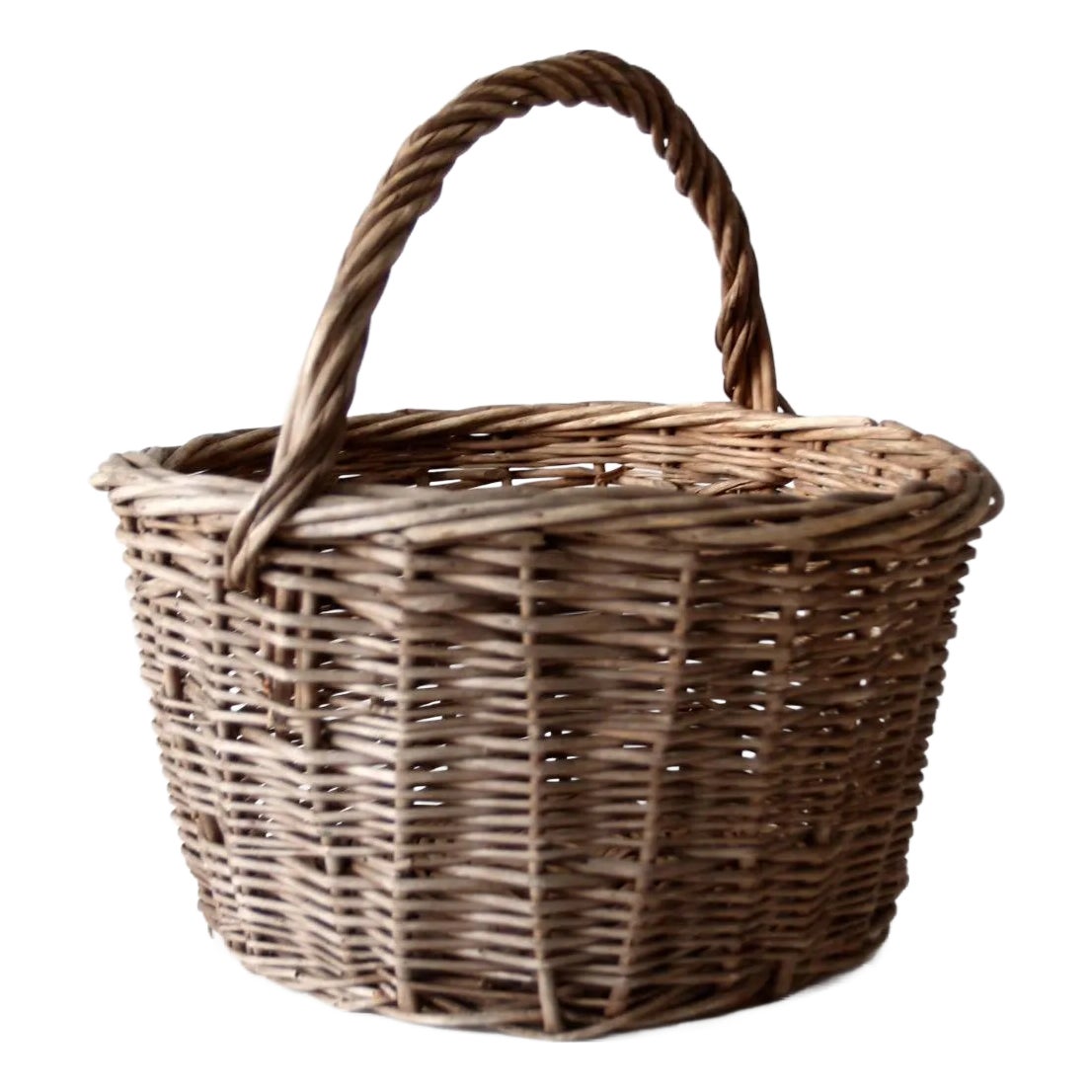 Vintage Wicker Basket | Chairish