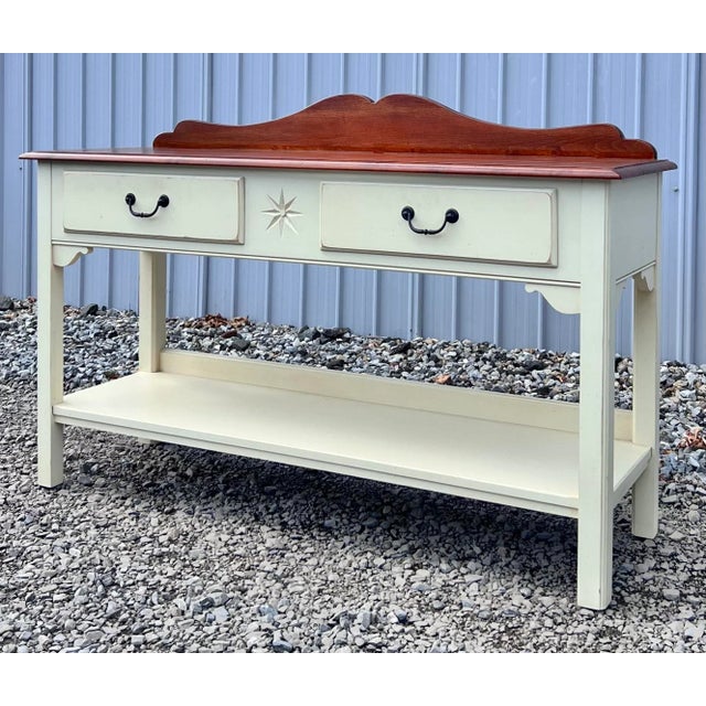 Ethan Allen Country Crossings Sideboard Server | Chairish
