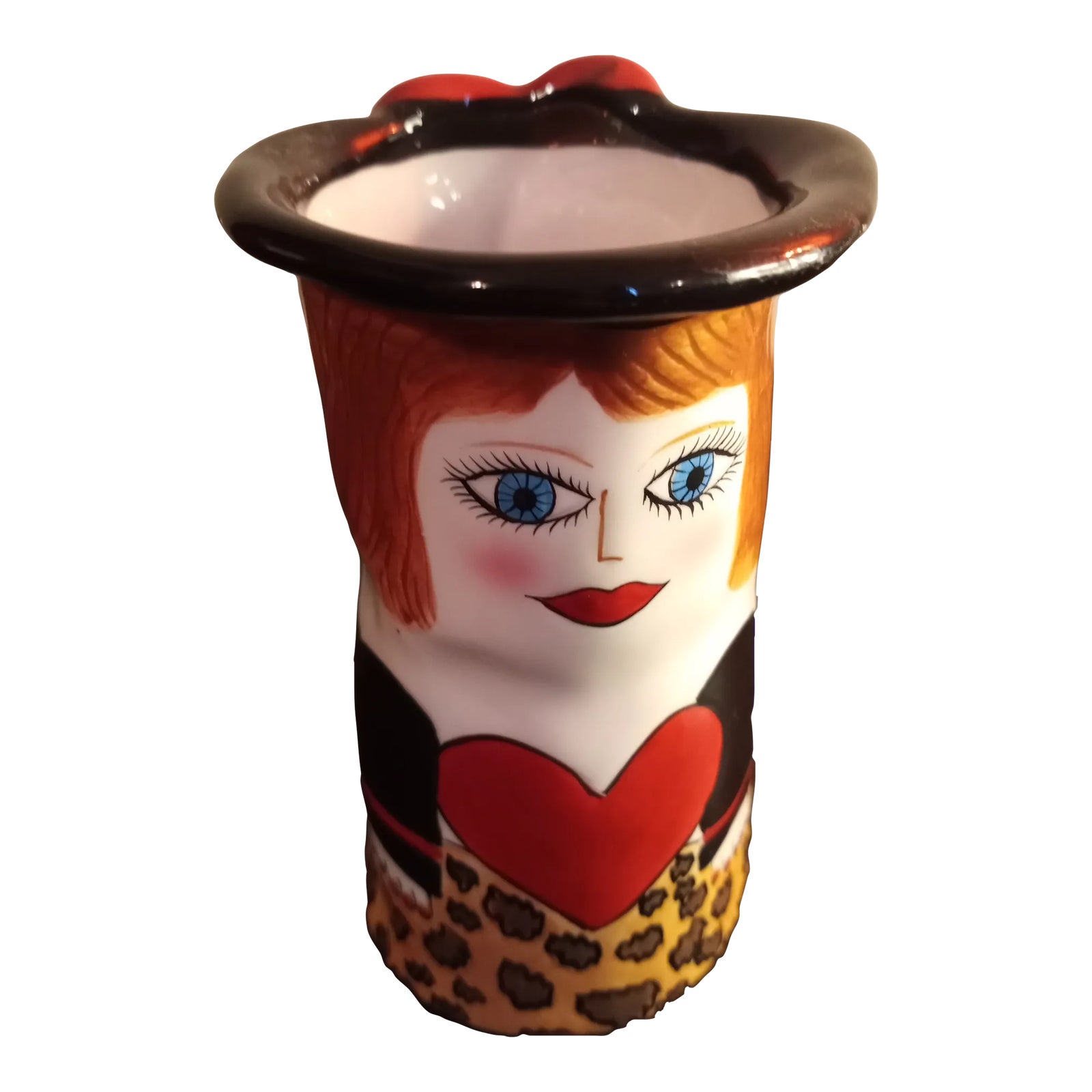 1980s Ganz Art Pottery Handpainted by Susan Pailey Porcelain Bud Vase ...