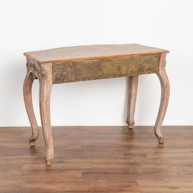 Antique Rococo Red Painted Side Table, Norway Circa 1780-1800 | Chairish