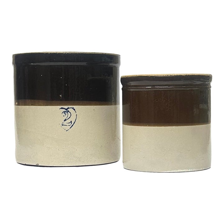 Authentic Stoneware Crocks by Burley & Winter, Circa 1900s - Set of 2 ...