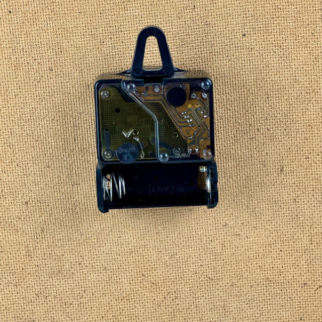 Vintage Elgin Quartz Wall/Mantle Square Clock in Wood Frame | Chairish