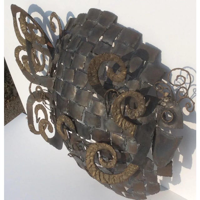 Large Metal Fish Wall Sculpture | Chairish