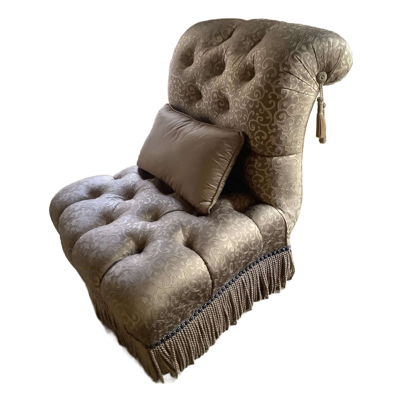 Marge Carson Armless Chair | Chairish