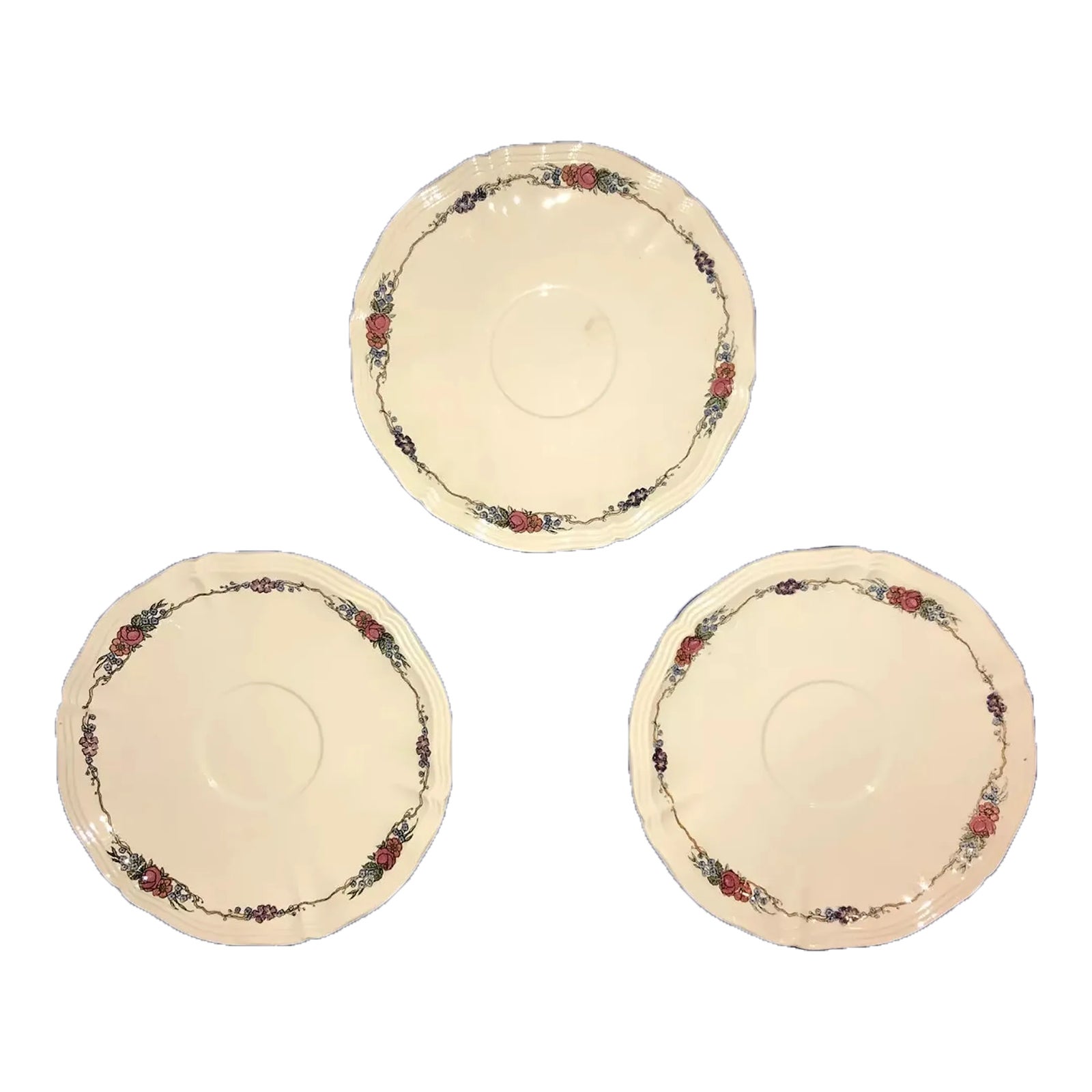 Mid 20th Century French Obernai Plates Faienceries Sarreguemines Plates ...