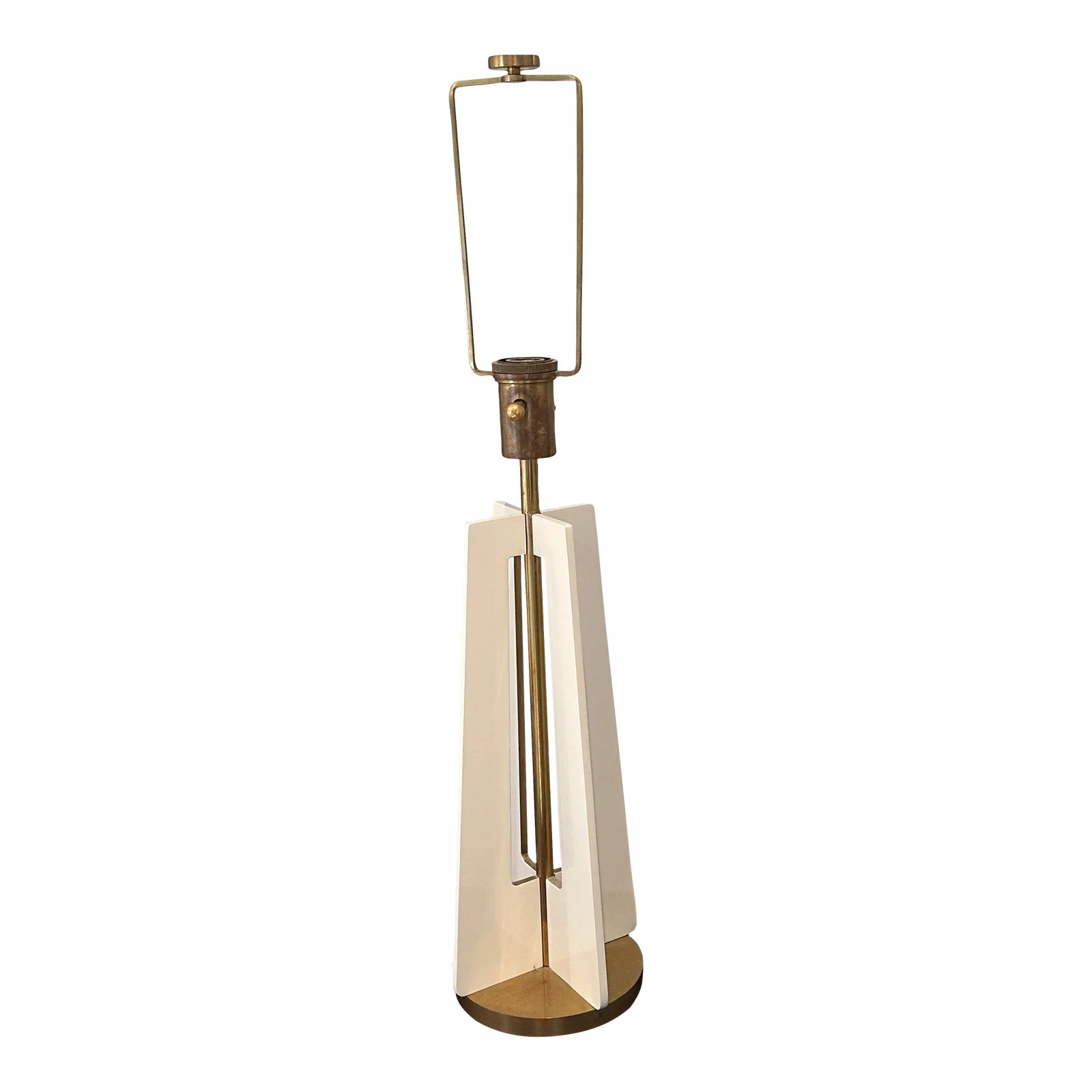 Barbara Barry Silhouette Straight Table Lamp in China White and Soft ...