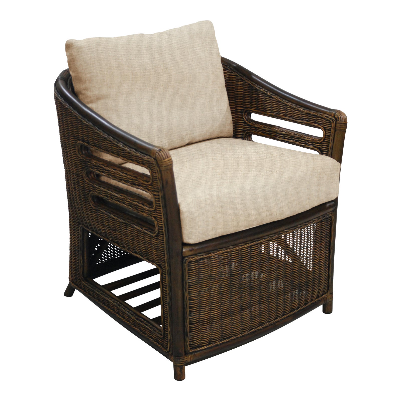 Captains Chair, Yellow, Rattan | Chairish