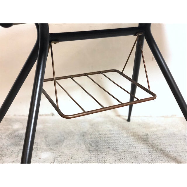 Vintage Glass Coffee Table with Magazine Rack, Italy, 1960s | Chairish