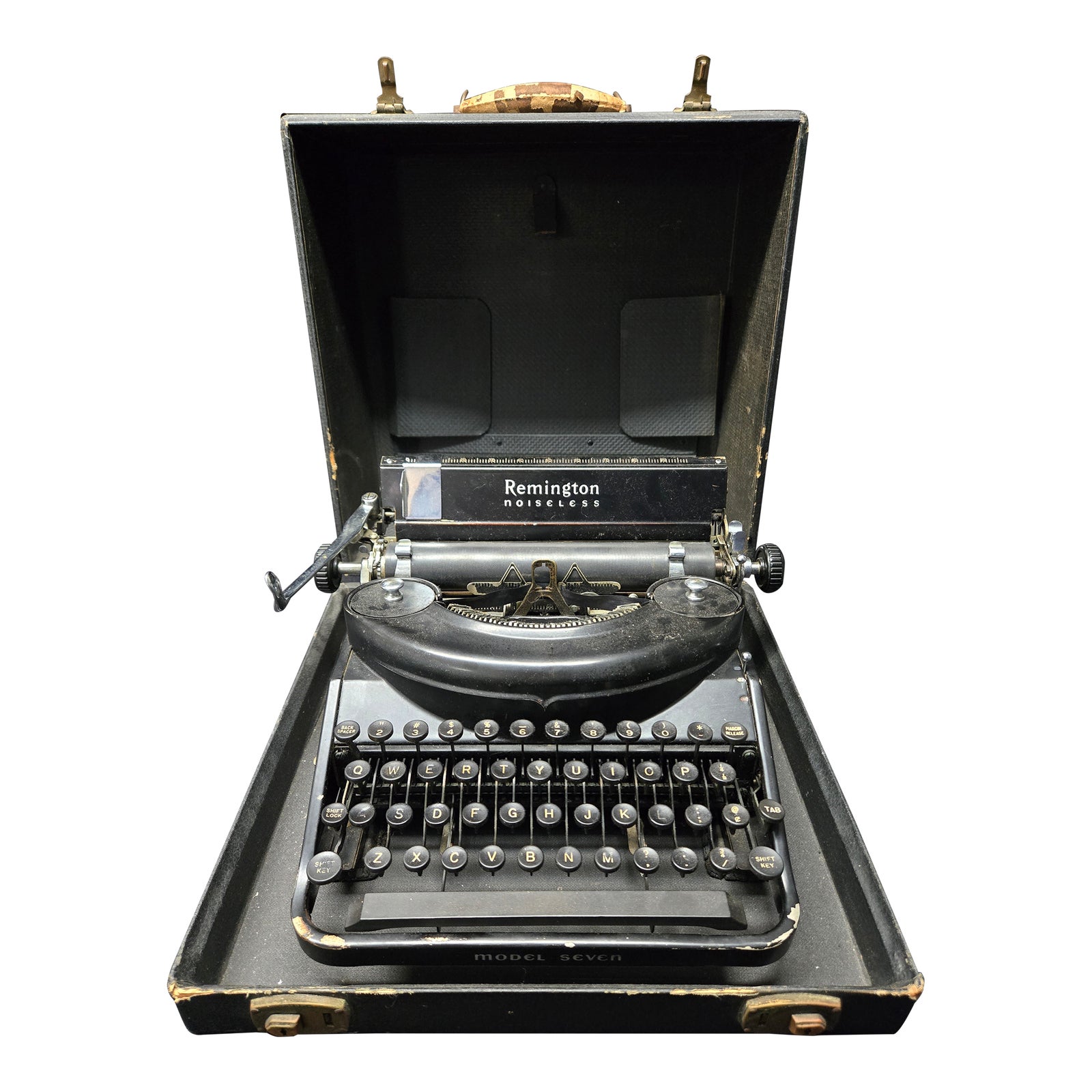 1934 Remington Noiseless Model 7 Typewriter in Original Case for ...