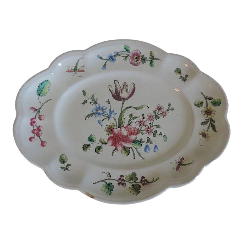 Late 18th or Early 19th Century French Faience Tin Glaze Pottery Veuve ...
