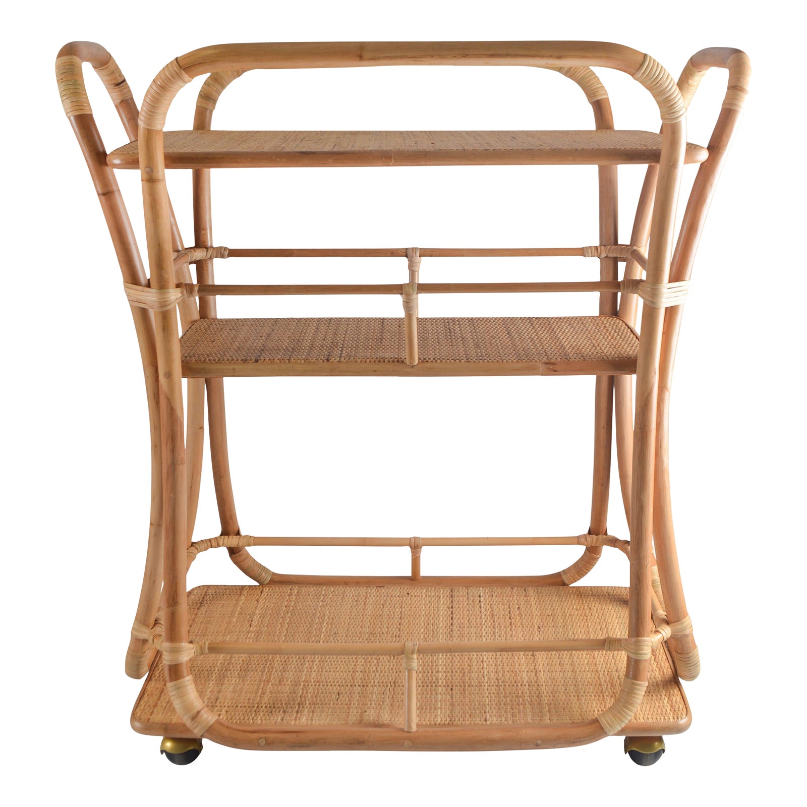 Edith Bar Cart in Natural | Chairish