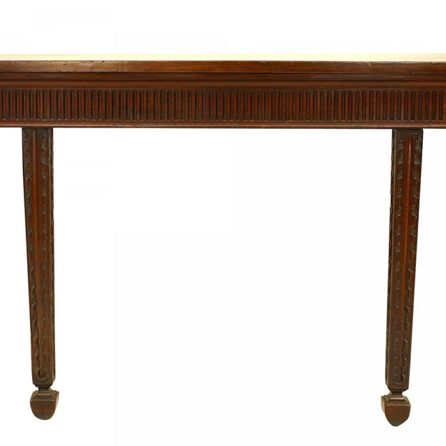 English Georgian Mahogany Console Table | Chairish