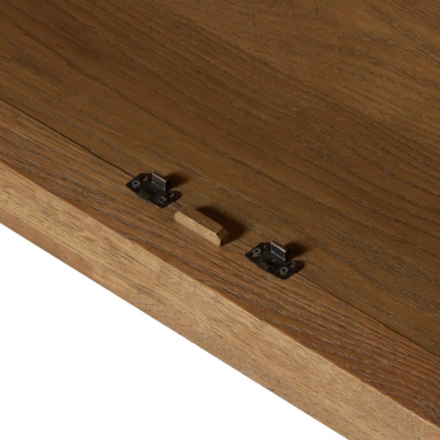 Millie Panel And Glass Door Cabinet Drifted Oak Chairish