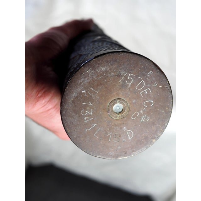 1915 French World War I Brass Shell Casings Trench Art Vases With ...