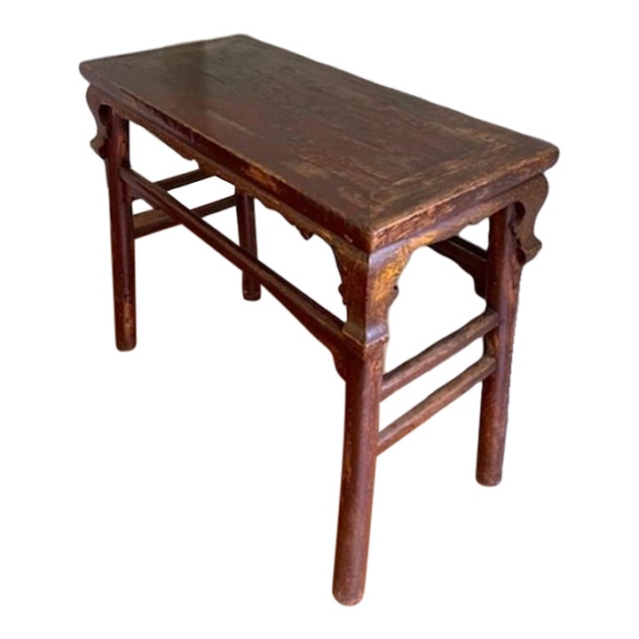 Red Asian Bar Table | Chairish