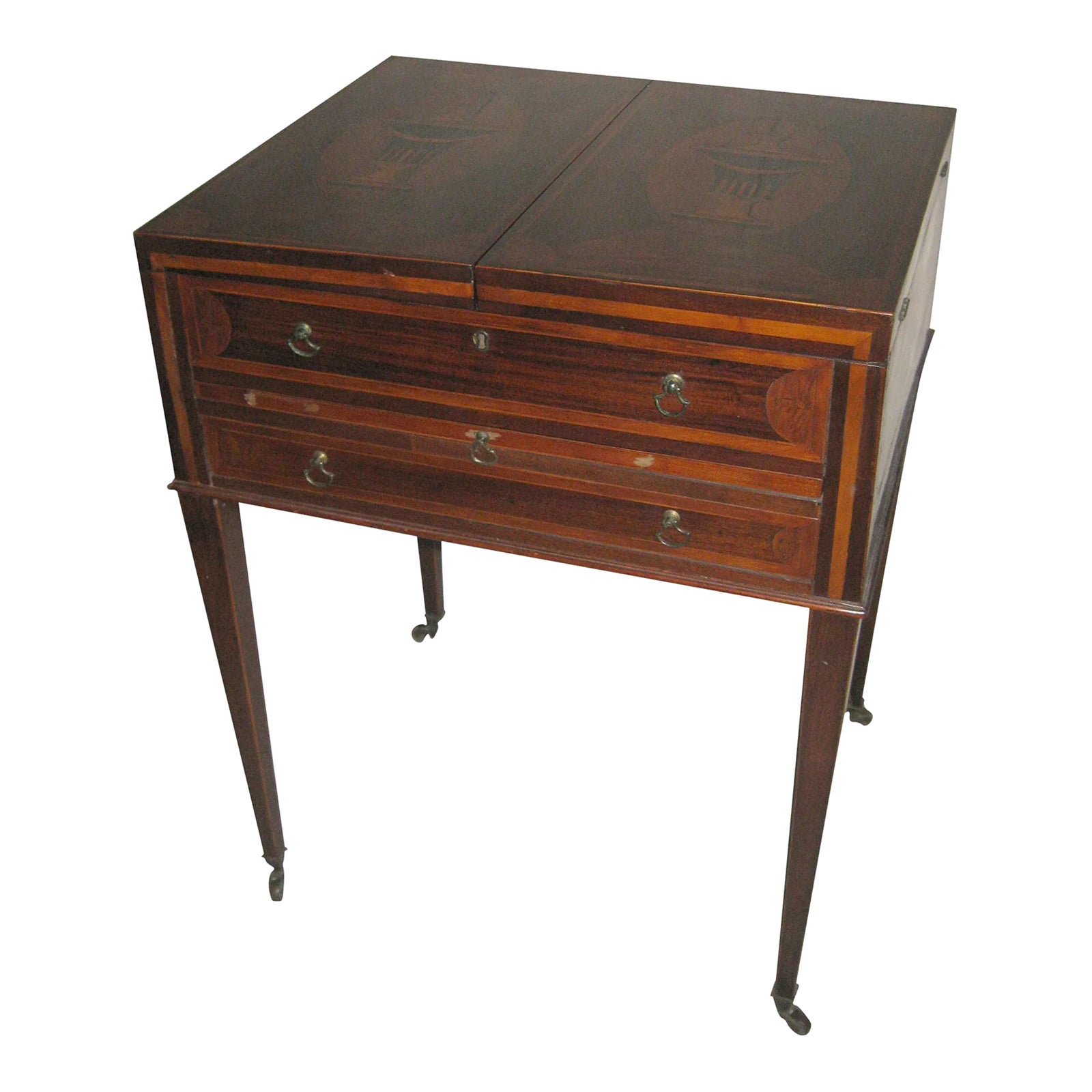 19th century Georgian Mahogany Dressing Table | Chairish