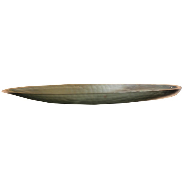 Contemporary Murano Glass Canoe Centerpiece | Chairish