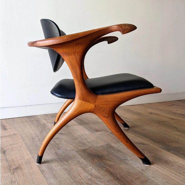 1950s Newly Upholstered Evert Södergren Sculptured Chair | Chairish
