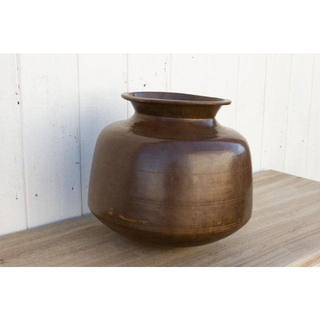 Original Kerala Patinated Brass Pot Chairish
